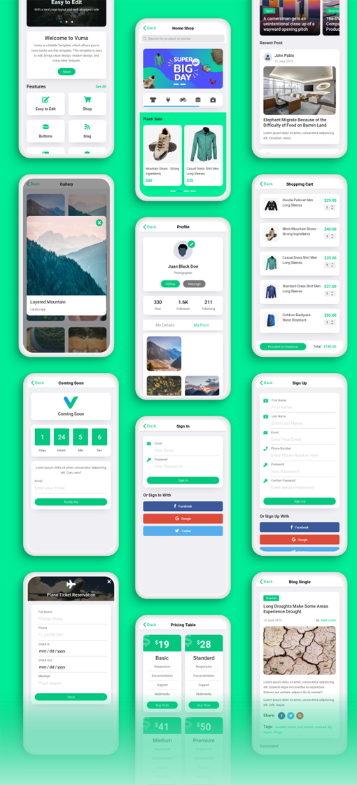 Framework7手机移动端框架H5前端页面 - Vuma