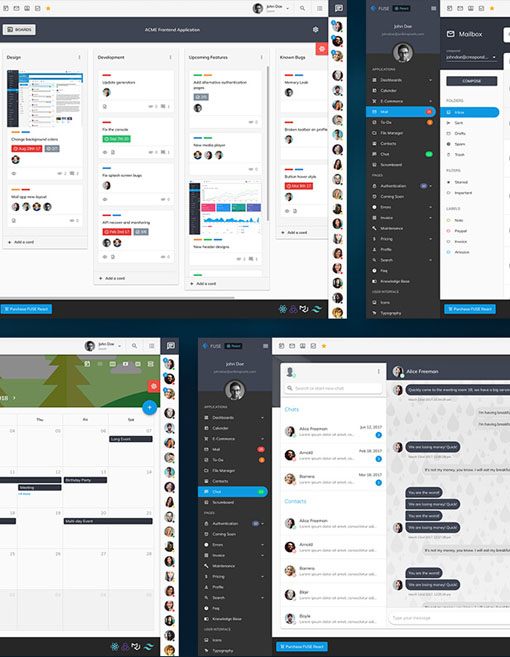 Reactredux架构管理系统前端框架 Fuse React
