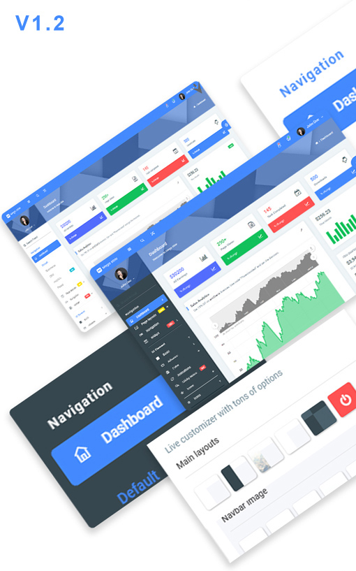 精美Bootstrap4&Angular7后台管理系统框架 - MegaAble